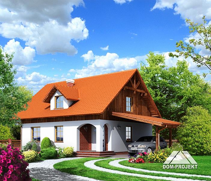 Projekt domu osielec 117,72 m2 - koszt budowy - EXTRADOM