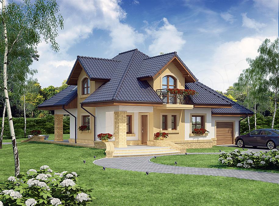 Projekt domu Solon 131,23 m2 - koszt budowy - EXTRADOM