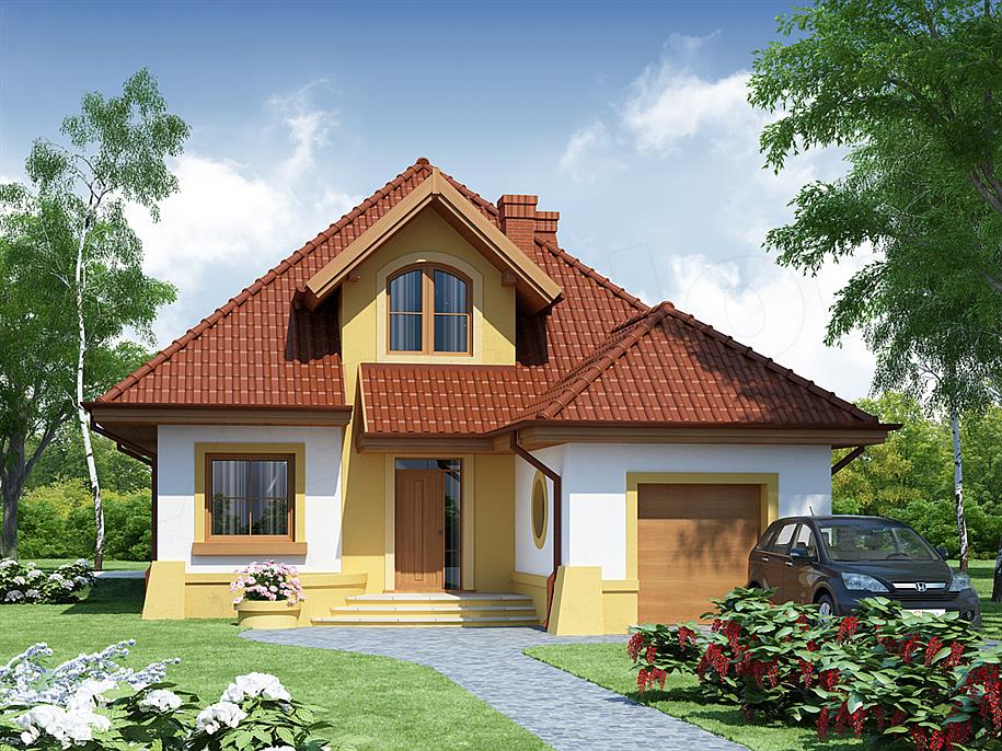 Projekt domu Apis 139,82 m2 - koszt budowy - EXTRADOM