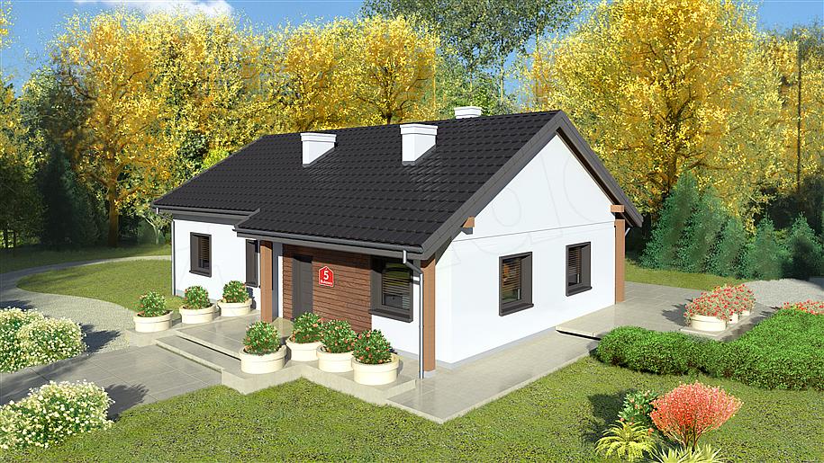 Projekt Dom przy Bukowej 5 106,39 m2 - koszt budowy - EXTRADOM