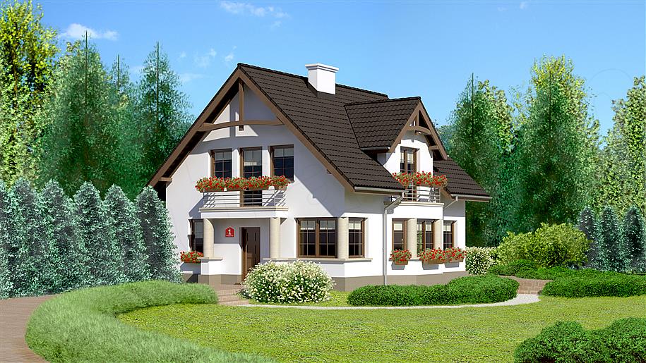 Projekt Dom przy Przyjaznej 101,87 m2 - koszt budowy - EXTRADOM