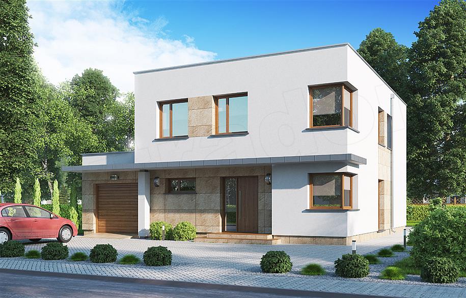 Projekt domu D118 140,49 m2 - koszt budowy - EXTRADOM