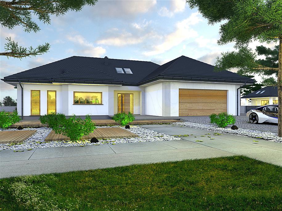 Projekt domu Madera 2 294,4 m2 - koszt budowy - EXTRADOM