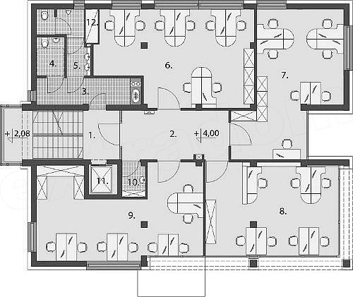 Projekt budynku biurowego Projekt biurowca K-75 993,64 m2 - koszt ...