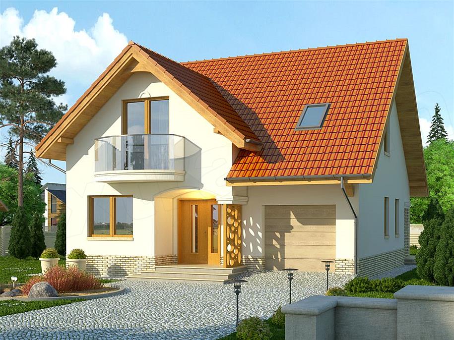 Projekt domu Bella 4 120,2 m2 - koszt budowy 156 tys. zł - EXTRADOM