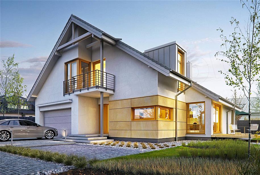 Projekt domu Doskonały 3 177,5 m2 - koszt budowy - EXTRADOM