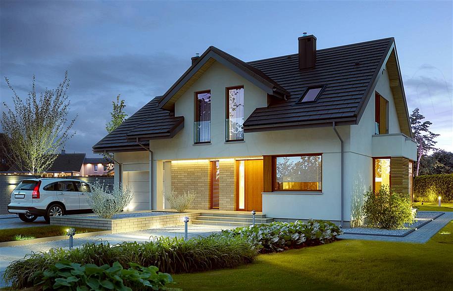 Projekt domu Praktyczny 3 148,5 m2 - koszt budowy - EXTRADOM