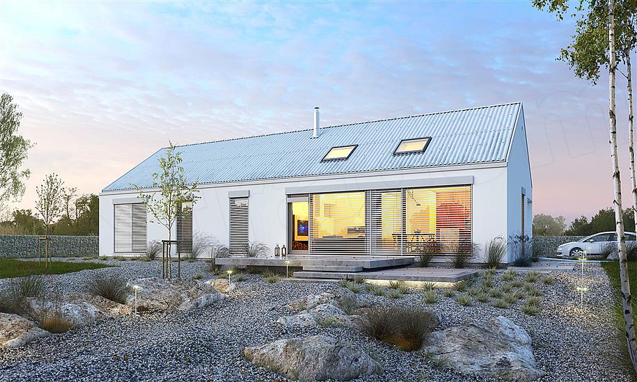 Projekt domu Ekonomiczny 2 102,2 m2 - koszt budowy - EXTRADOM