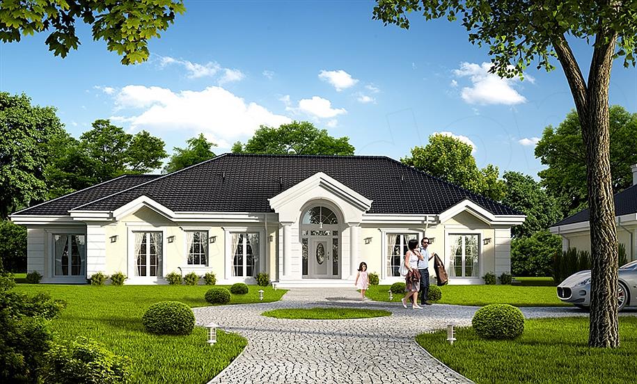 Projekt domu Rezydencja parkowa 4 215,15 m2 - koszt budowy - EXTRADOM