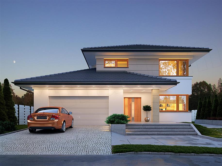 Projekt domu Karat 2 162,51 m2 - koszt budowy - EXTRADOM