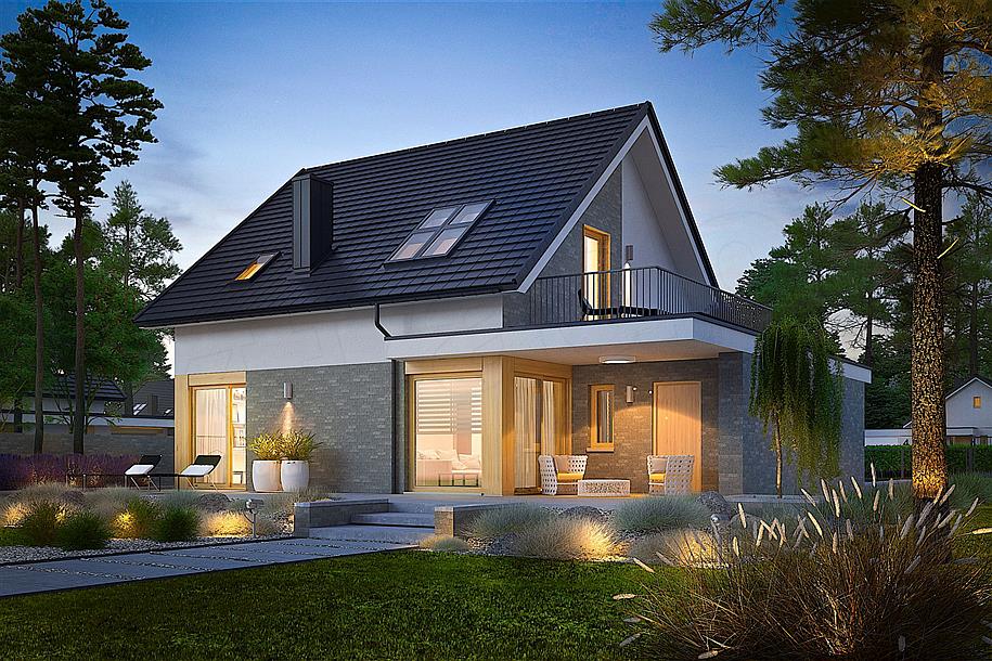 Projekt domu Mini 2 G1 energo 99,54 m2 - koszt budowy - EXTRADOM