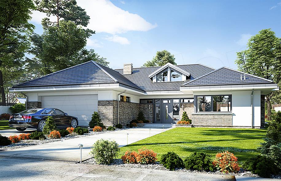 Projekt domu Wyjątkowy 201,09 m2 - koszt budowy - EXTRADOM