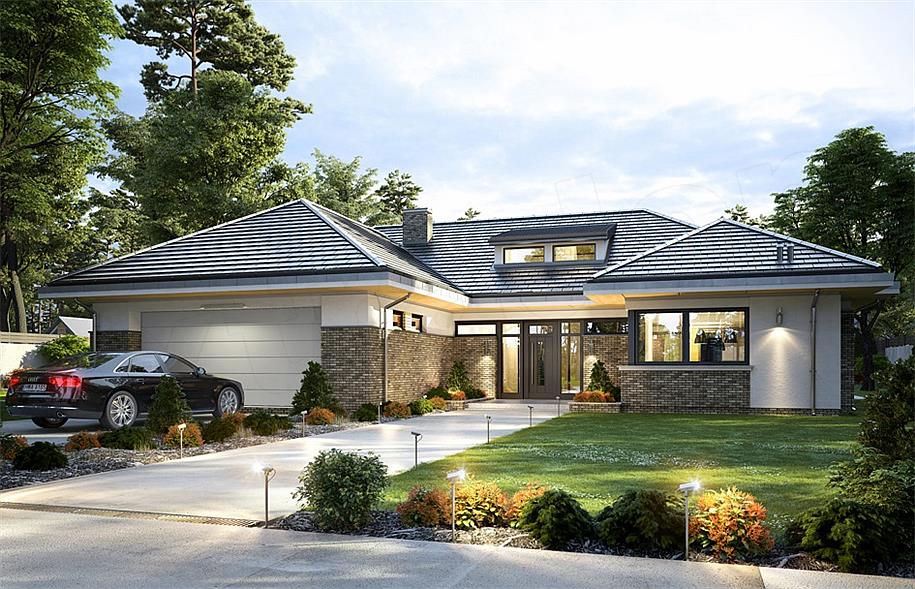 Projekt domu Wyjątkowy 2 201,09 m2 - koszt budowy - EXTRADOM