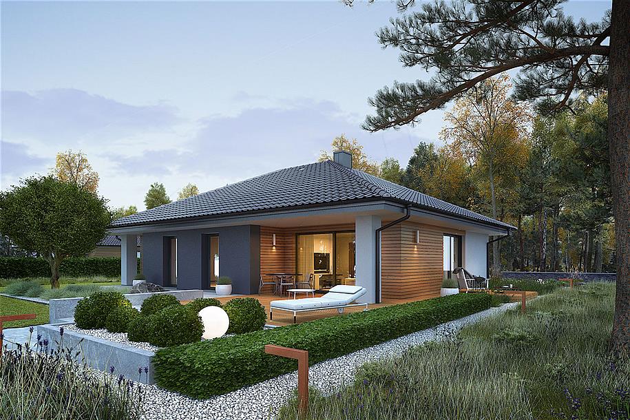 Projekt domu Mini 4 energo 109,88 m2 - koszt budowy 220 tys. zł - EXTRADOM