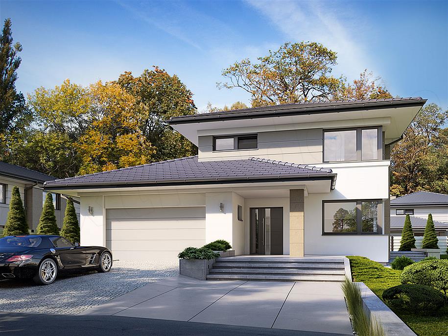 Projekt domu Karat 5 156,82 m2 - koszt budowy - EXTRADOM