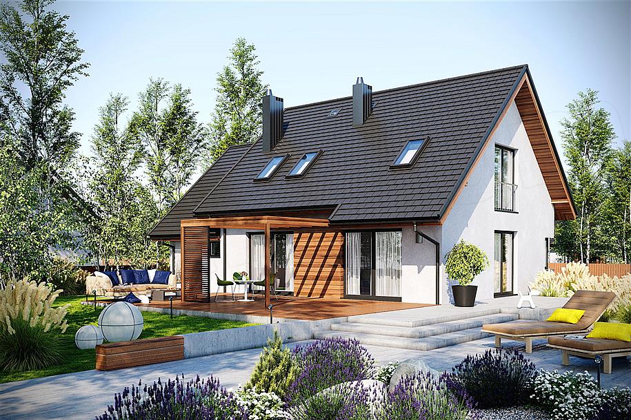 Projekt domu Mini 8 G1 130,56 m2 - koszt budowy - EXTRADOM