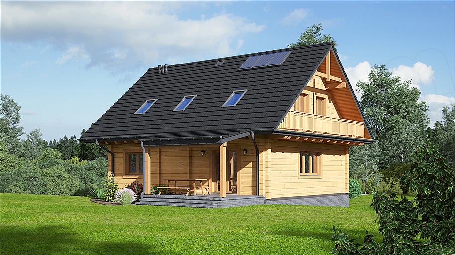 Projekt domu Jaworki 19 dw 139,78 m2 - koszt budowy - EXTRADOM