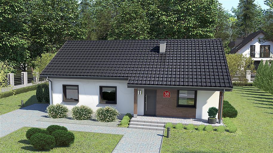 Projekt Dom przy Bukowej 38 96,23 m2 - koszt budowy - EXTRADOM